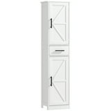HOMCOM 67" Tall Bathroom Storage Cabinet, Narrow Bathroom Cabinet ...