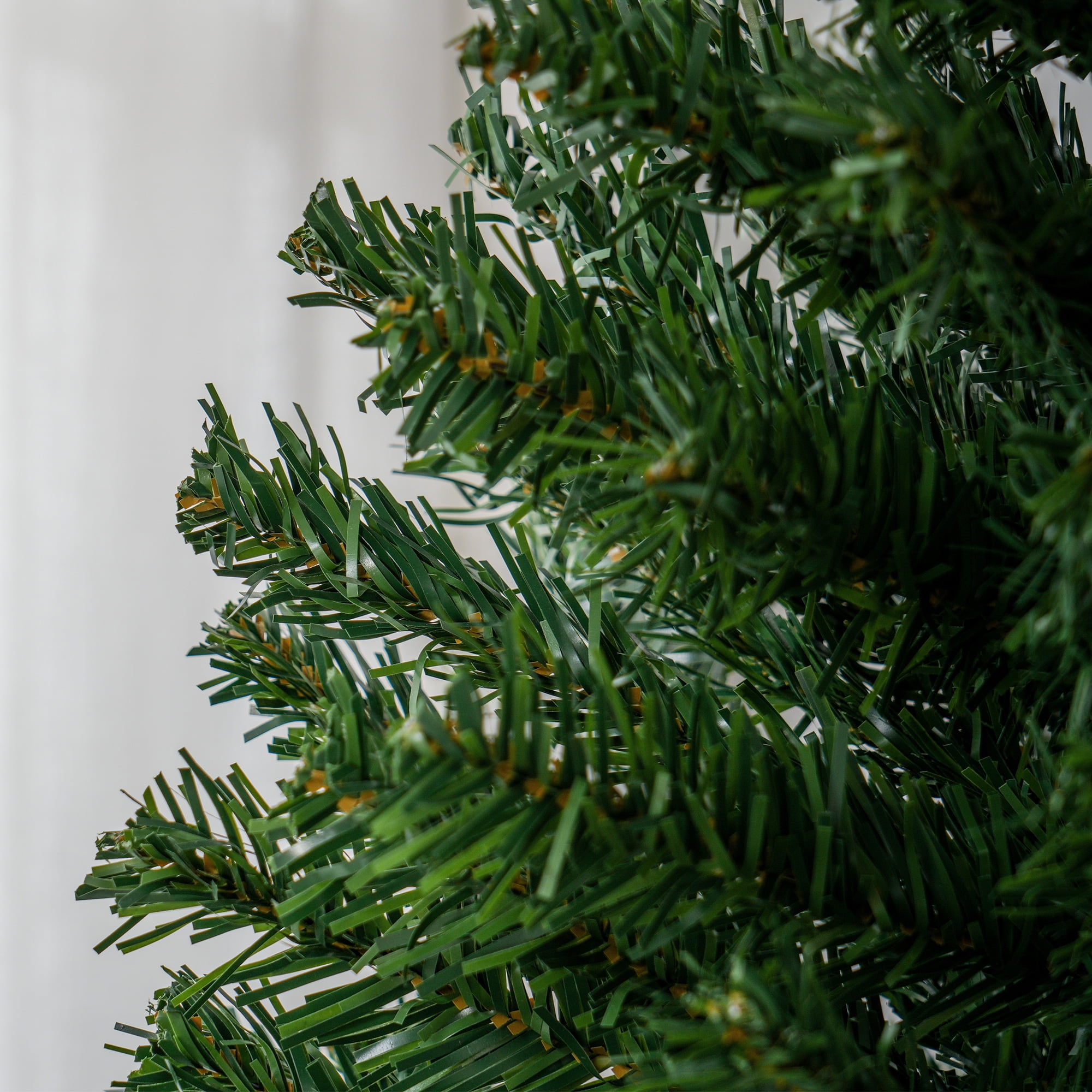 HOMCOM 6ft Slim Pencil Christmas Tree - Unlit Artificial Douglas Fir ...