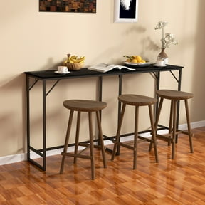 Tribesigns 63" Long Bar Table, Rectangle Kitchen Counter Height Table ...
