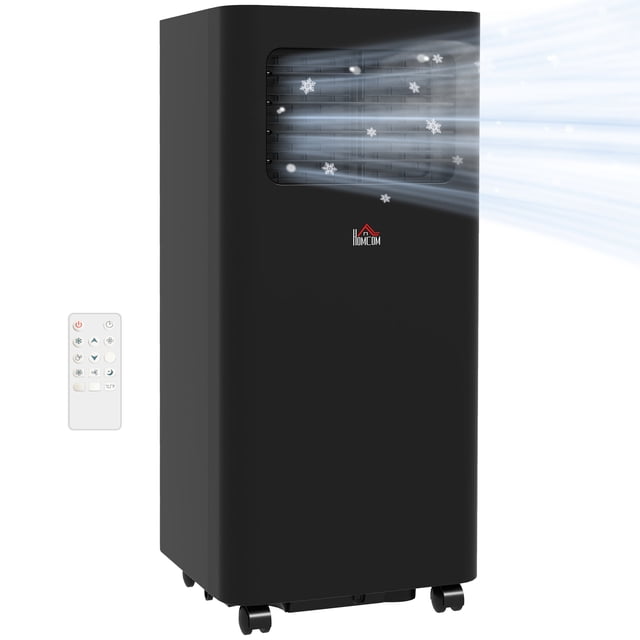 HOMCOM 8000 BTU Window Portable Air Conditioner with Timer On/Off ...