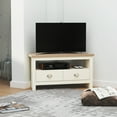 "HOMCOM Corner TV Stand, Suitable for Small Spaces, Easy Assembly, Up ...