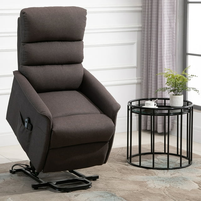 HOMCOM Electric Power Lift Recliner Chair for Elderly, Senior Reclining ...
