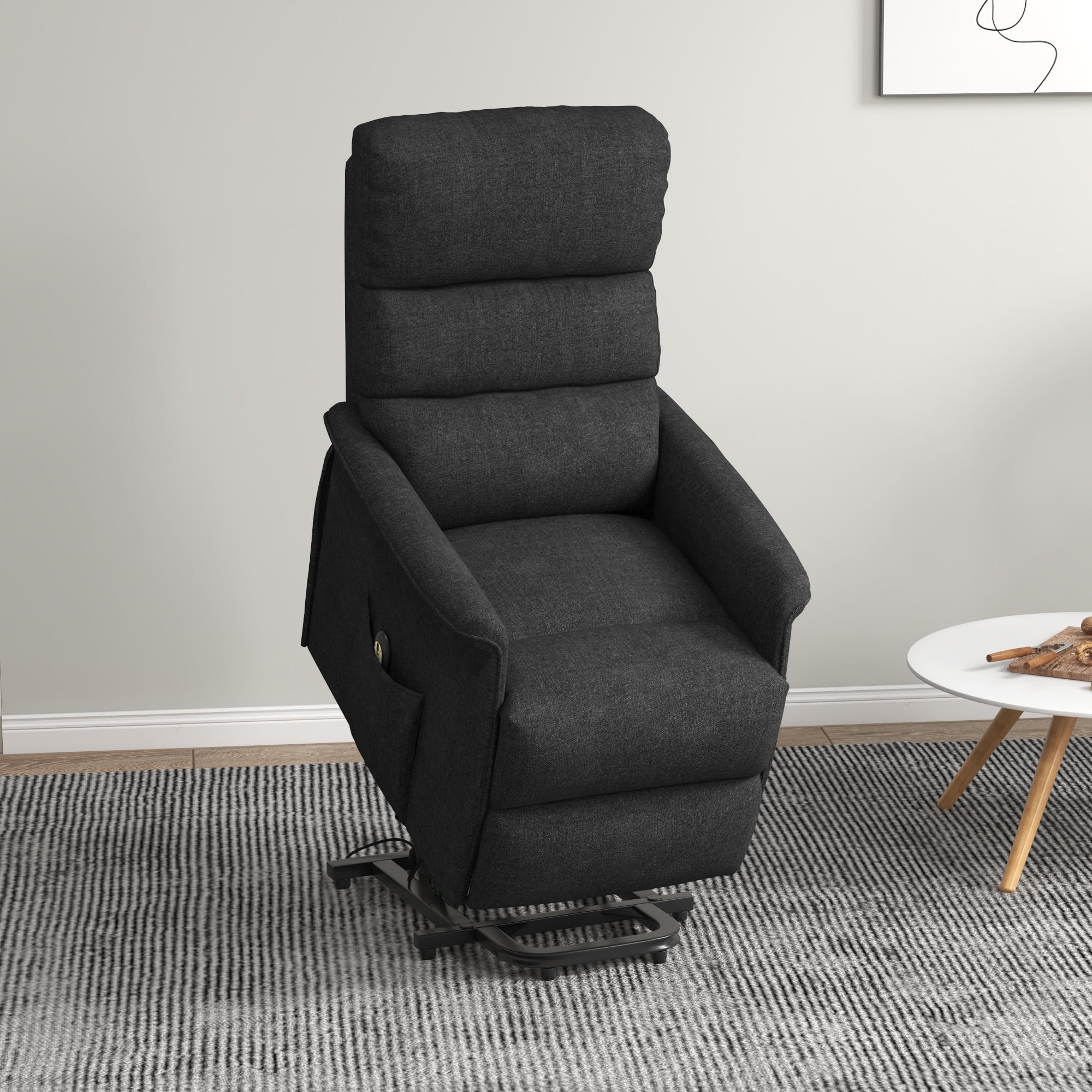 HOMCOM Senior Power Lift Recliner Chair, Electric Standing Position ...