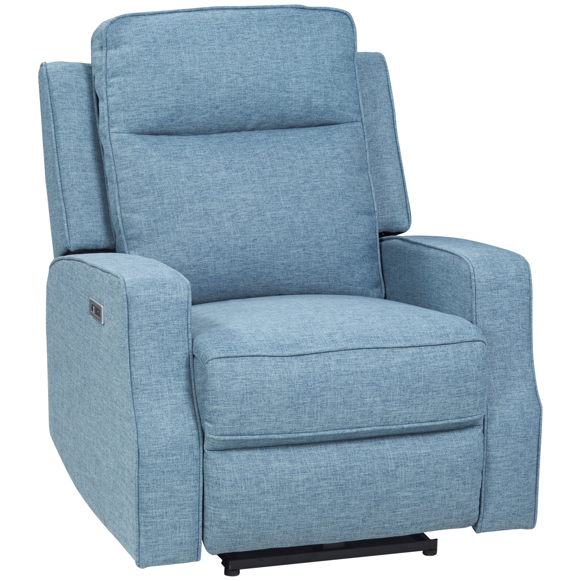 HOMCOM Electric Power Recliner Armchair with USB Port, Sofa Recliner ...