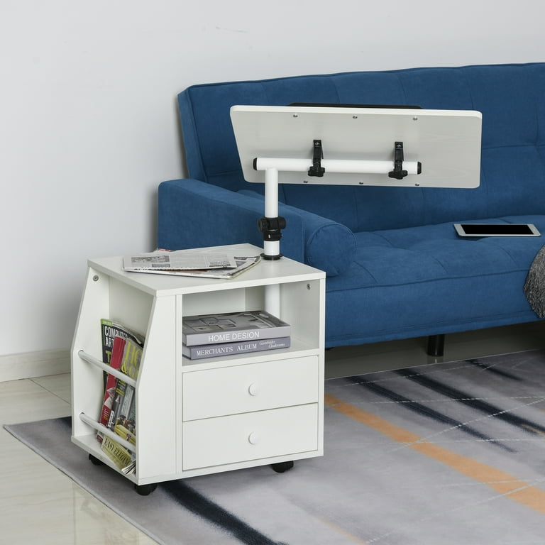 Moveable bedside table store