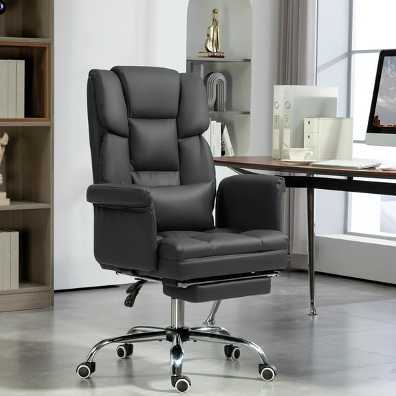 Ergonomic Executive Office Chair with Arms and Foot Rest | Reclining ...