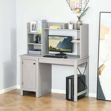 Bush Furniture Salinas Small Computer Desk with Hutch - Walmart.com