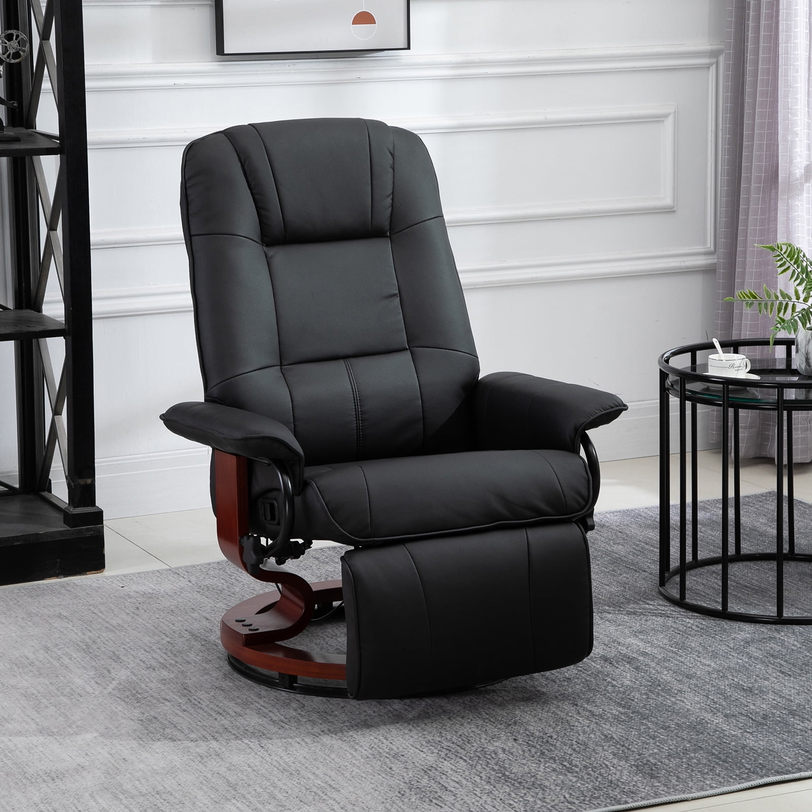 Black swivel recliner store