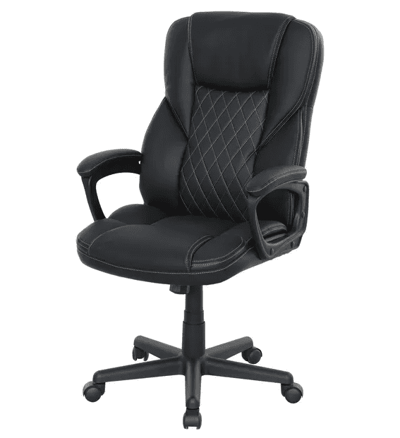 HOMCOM High Back Ergonomic Office Chair PU Leather Executive Desk Chair ...