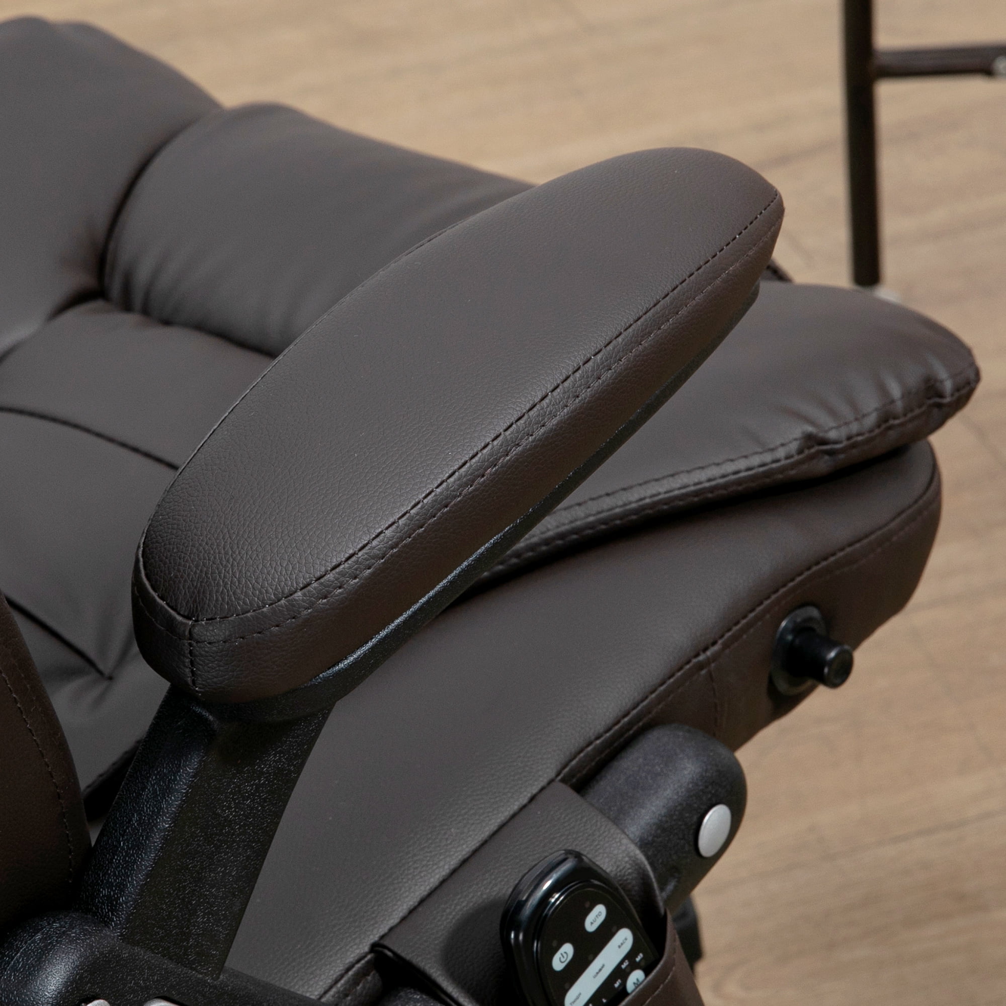 HOMCOM High Back Vibration Massage Office Chair with 6 Vibration Points ...