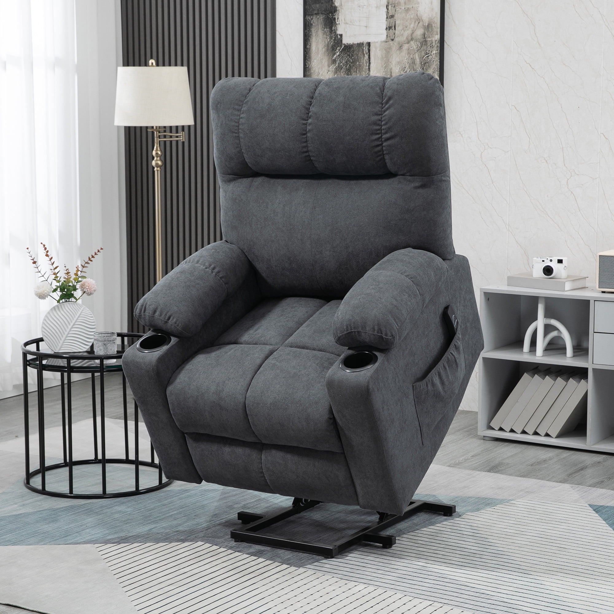 Free Shipping! HOMCOM Electric Lift Chair Recliners with Footrest for ...