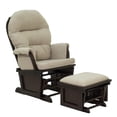HOMCOM Nursery Glider Rocking Chair with Ottoman Set - Walmart.com