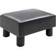 HOMCOM Ottoman Foot Rest, Small Foot Stool with Faux Leather Upholstery ...