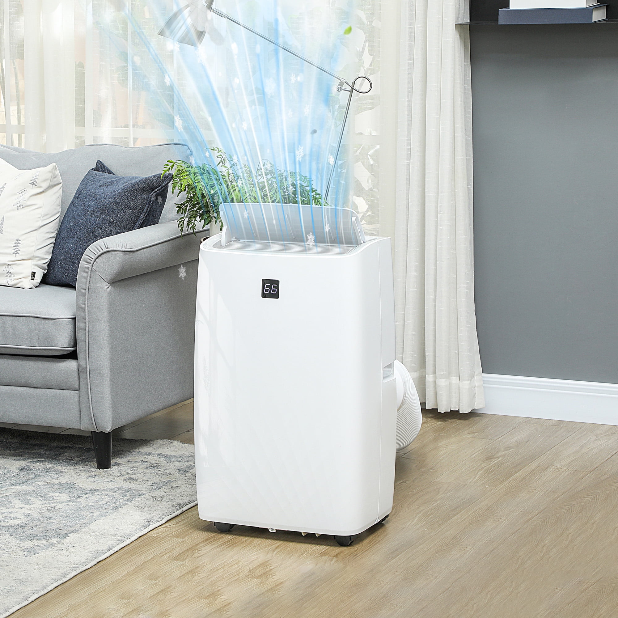 HOMCOM Portable Air Conditioner, 12000 BTU AC Unit with Cool ...