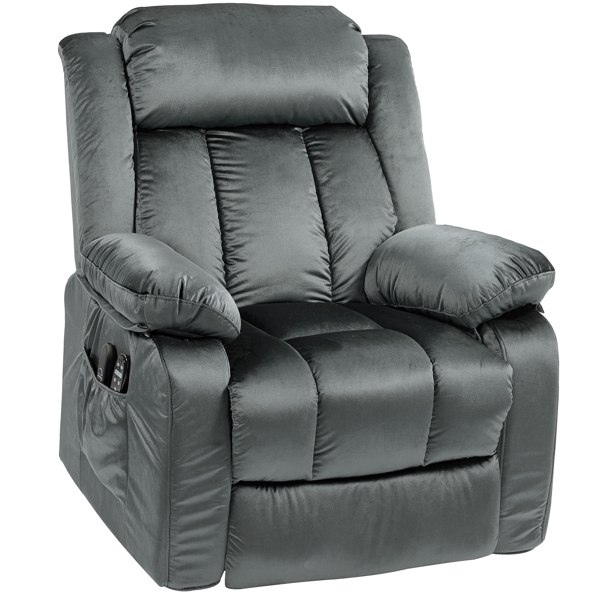 HOMCOM Power Lift Recliner Chair with Massage, Electric Lift Chair ...