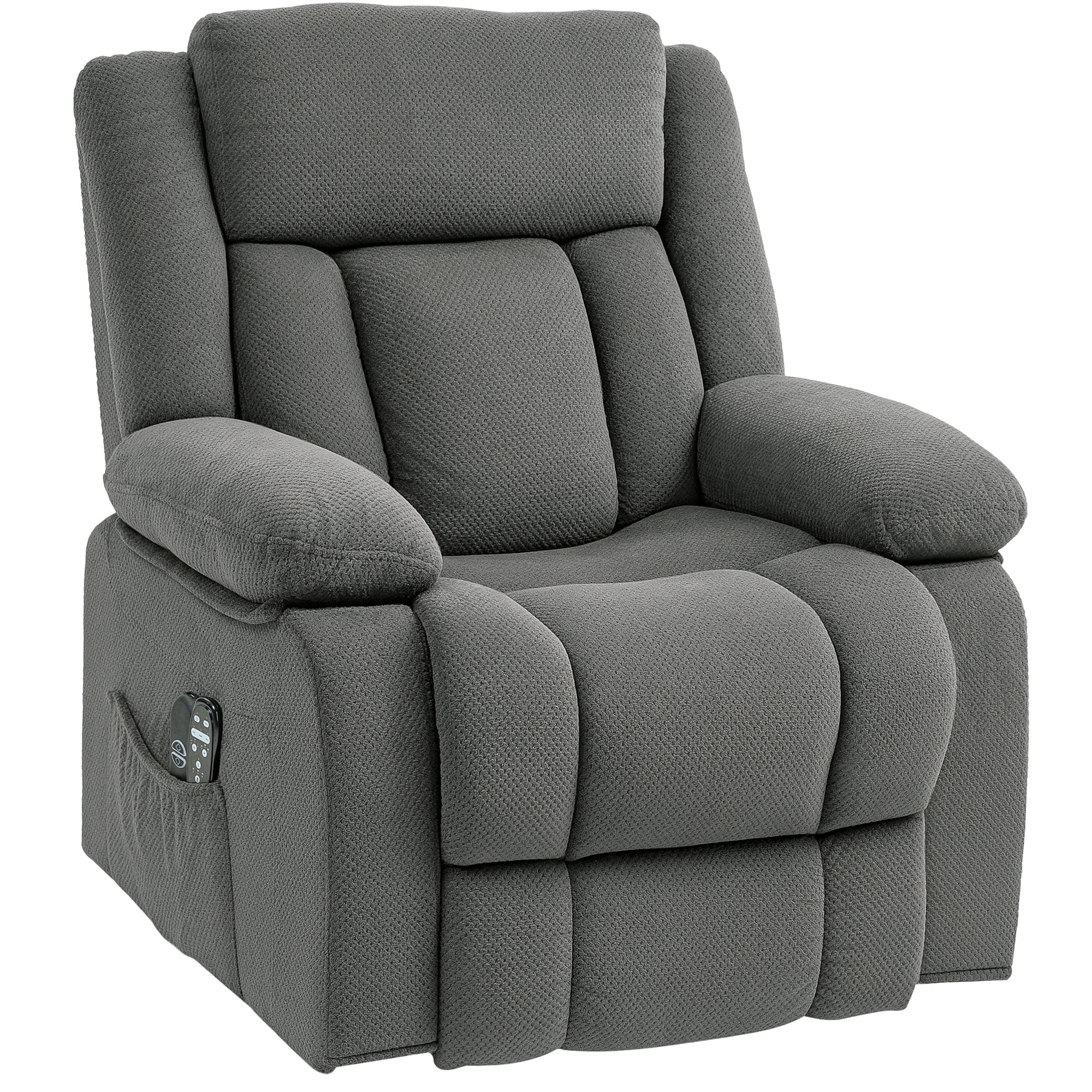 HOMCOM Power Lift Recliner Chair with Massage and Heat, for Elderly ...