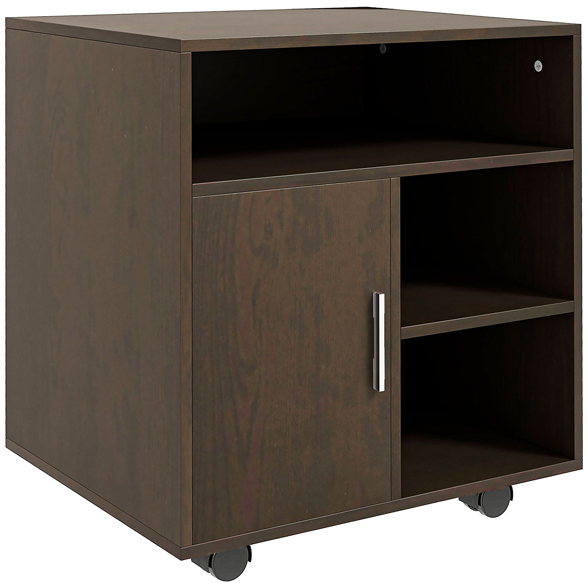 HOMCOM Printer Stand Multipurpose Moveable Filing Cabinet with Ample ...