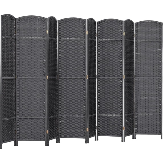 HOMCOM Room Divider, 8 Panel Folding Privacy Screen, 5.6' Tall ...