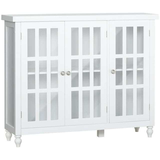 HOMCOM Closed Home Sideboard Buffet with Credenza, Coffee Bar ...