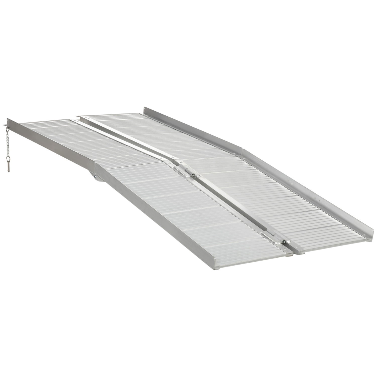 HOMCOM Textured Aluminum Folding Wheelchair Handicap Ramp 6‘ - Walmart.com
