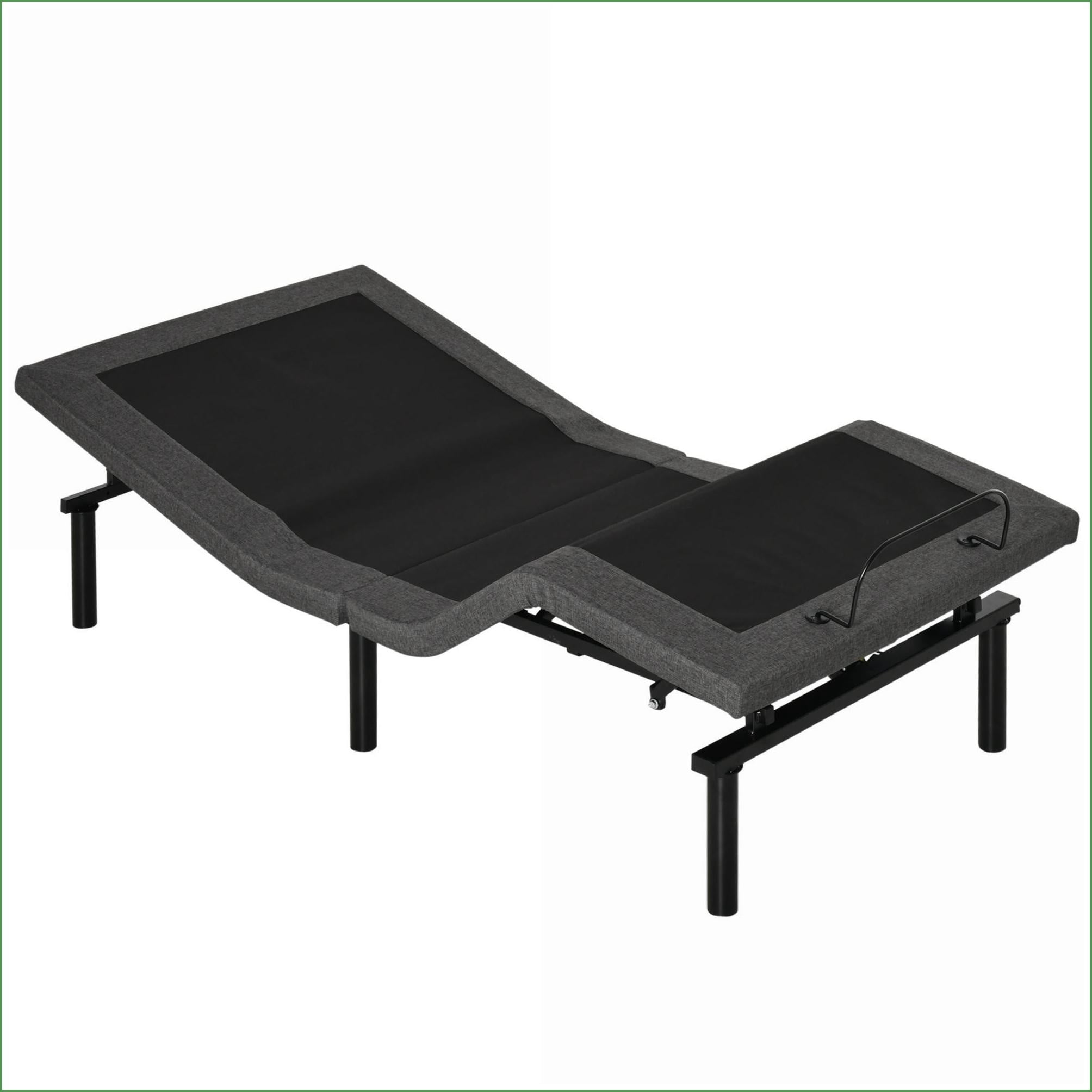 HOMCOM Twin XL Ergonomic Adjustable Power Bed Frame with Zero Gravity ...