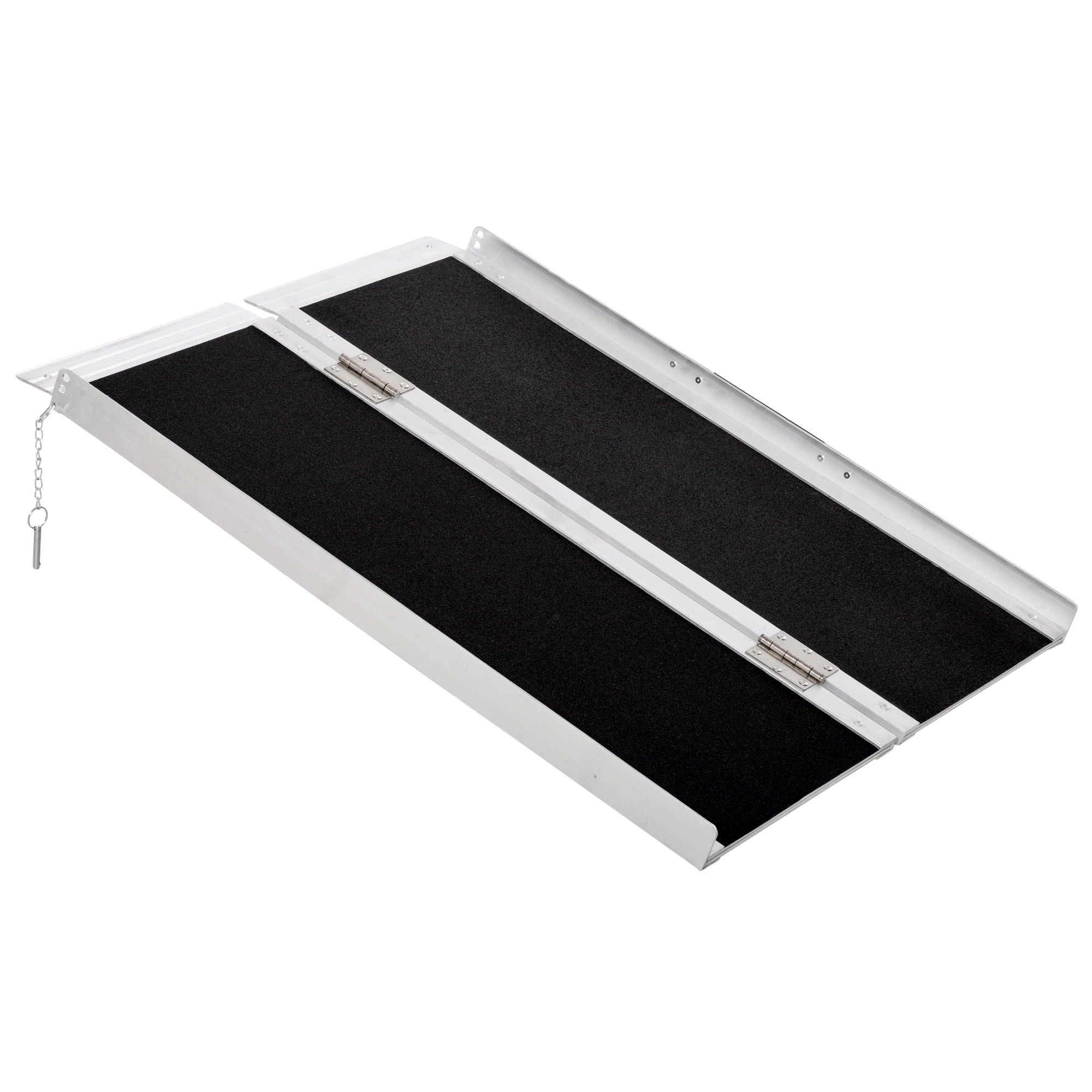 HOMCOM Wheelchair Ramp 3FT Folding Aluminum Threshold Ramp with Non ...