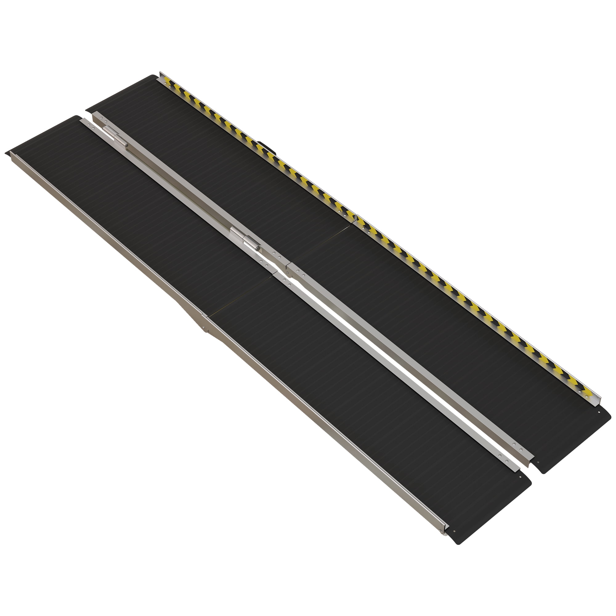 HOMCOM Wheelchair Ramp, 8FT Foldable Threshold Ramp, Aluminum Handicap ...