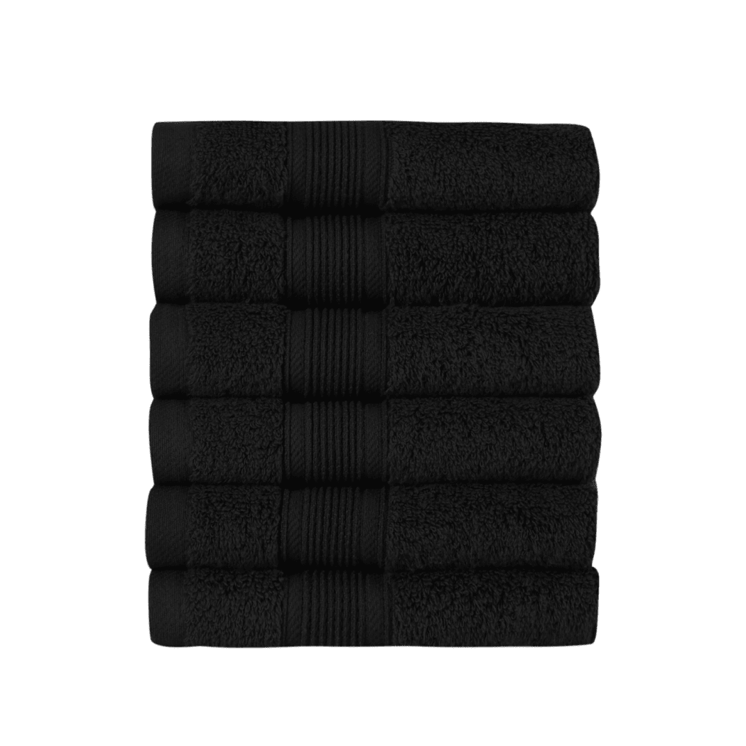 HOME ESSENTIALS 100% Cotton Luxury Hand Towels for Bathroom 12"x12 ...