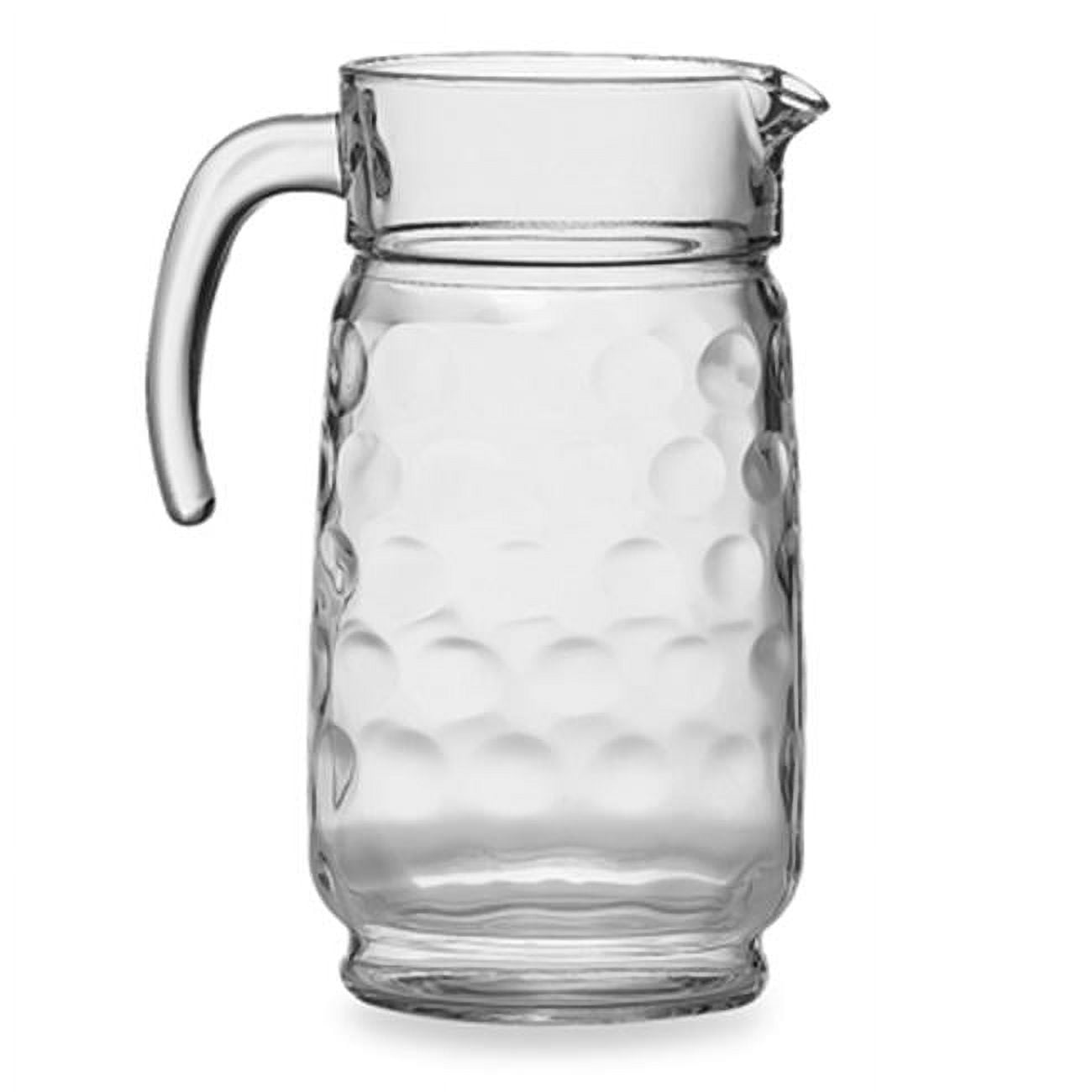 Home Essentials Eclipse 66oz Embossed Glass Water Pitcher - Dishwasher ...