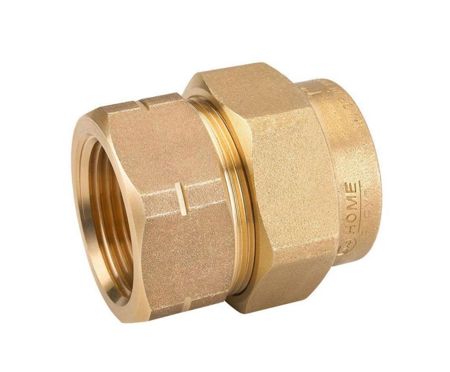 HOME-FLEX 1 in. CSST x 1 in. FIPT Brass Female Adapter, Flexible ...