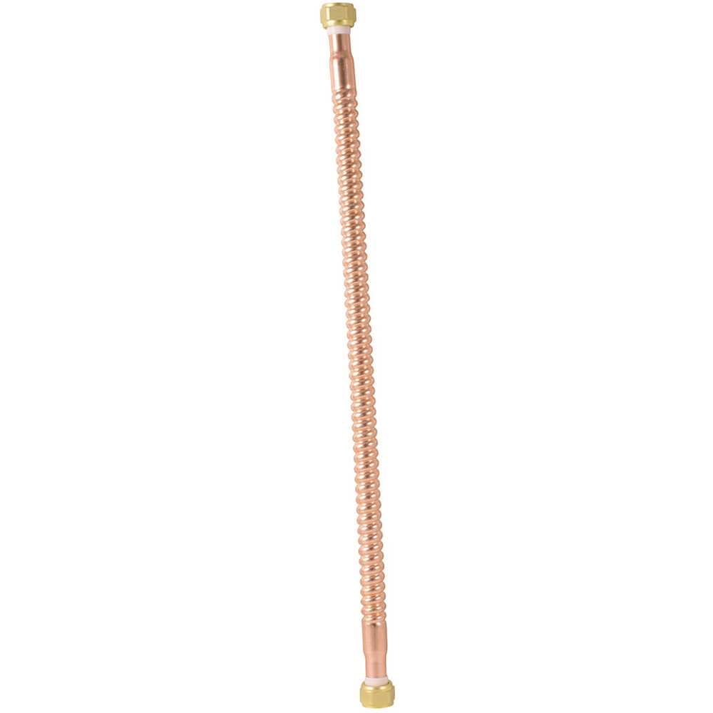 HOME-FLEX HFWCC-07-15 3/4 in. FIP x 3/4 in. FIP x 15 in. Copper Water ...