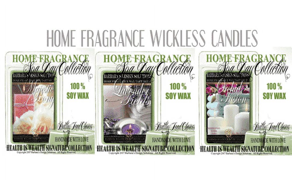 HOME FRAGRANCE SPA DAY COLLECTION WICKLESS CANDLES PREMIUM SOY WAX ...