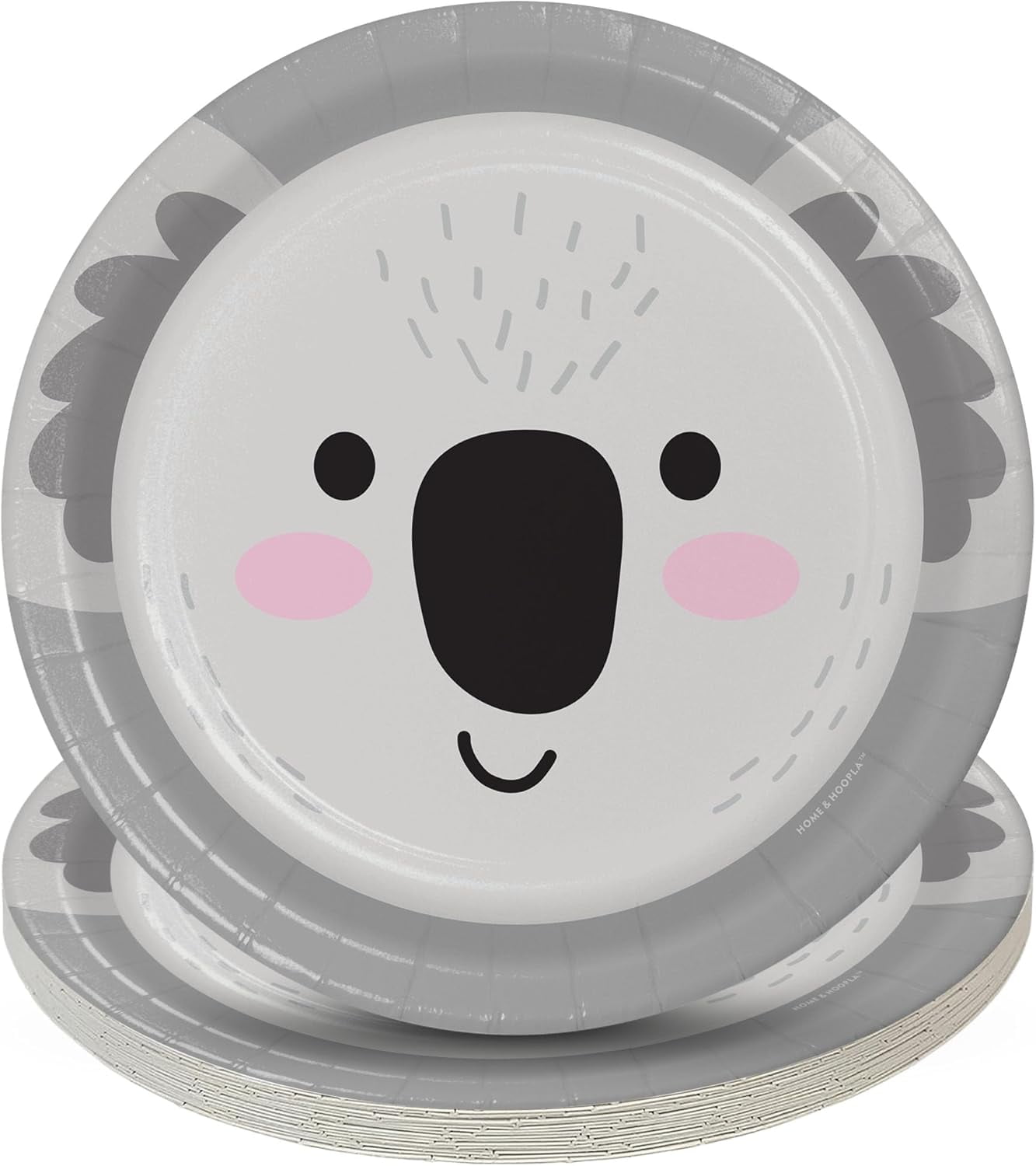 HOME & HOOPLA Koala Party Supplies - Koala Bear Round Paper Dessert ...