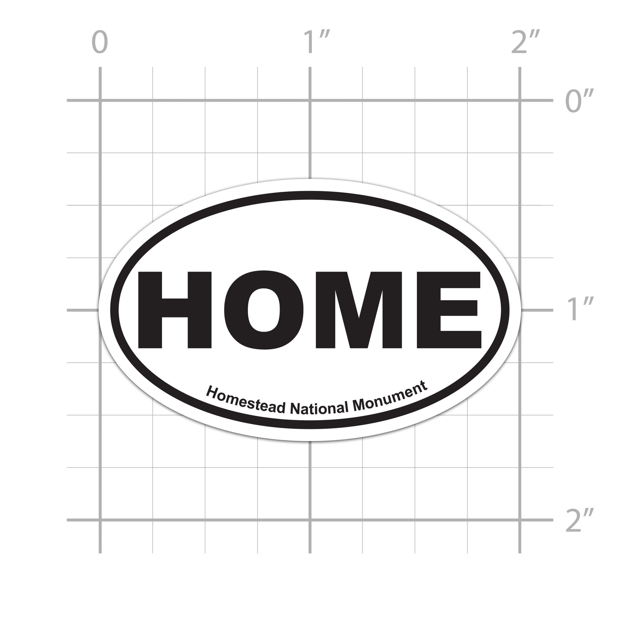 HOME Homestead National Monument Sticker for water bottle phone tumbler ...