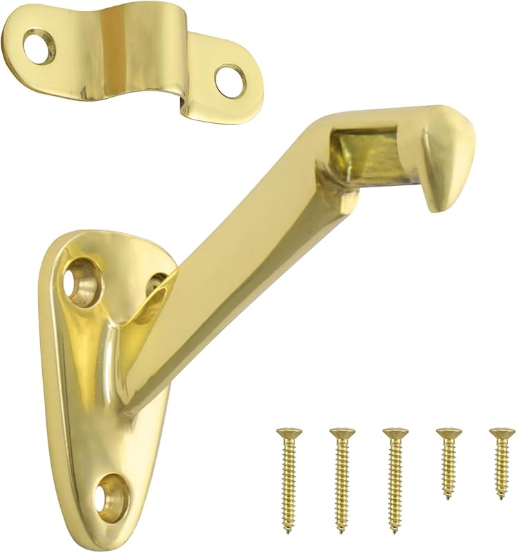 HOME MASTER HARDWARE Handrail Stair Brackets, 6 Pack Heavy Duty Hand ...