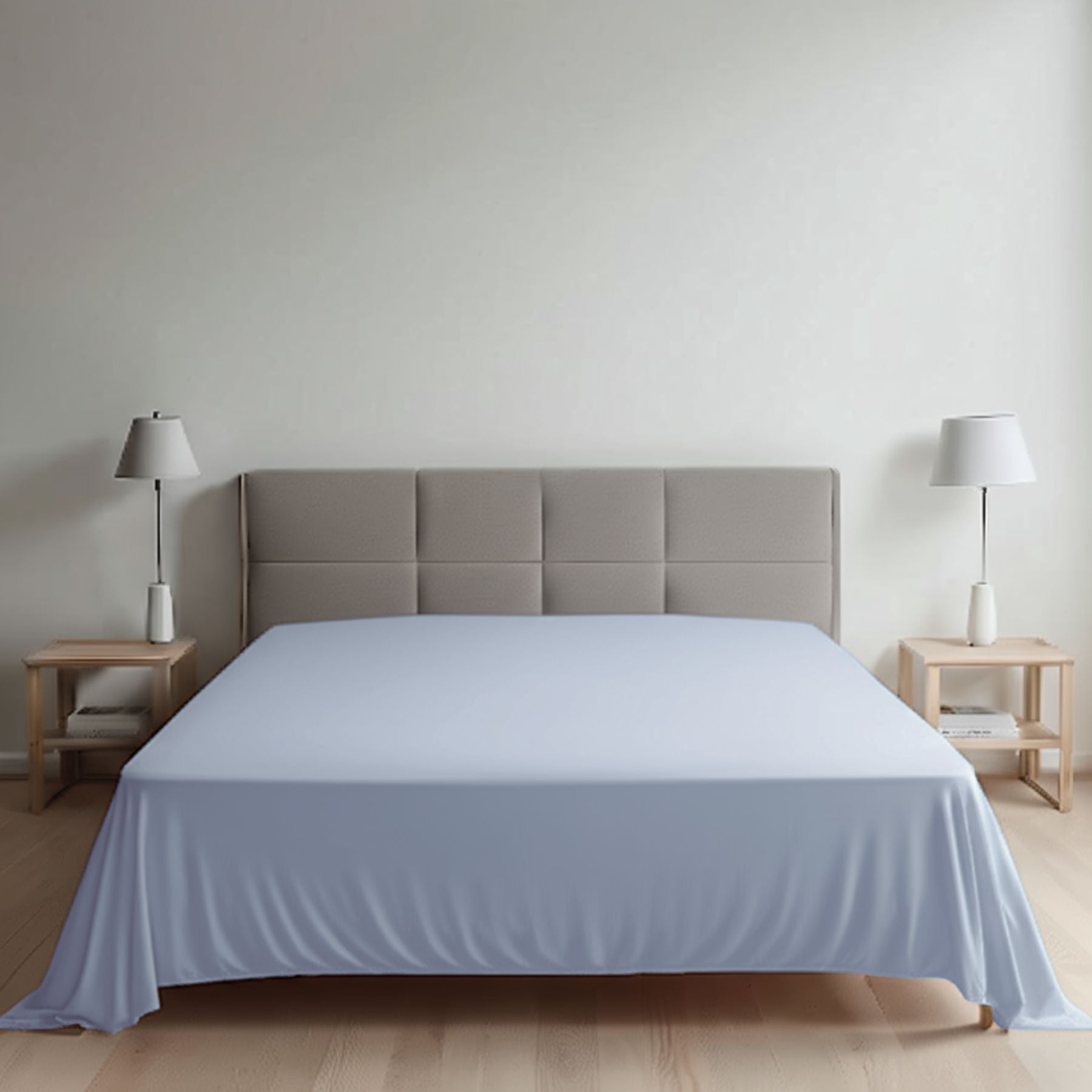 Home Prides | 200 Thread Count | 100% Cotton 1 Flat TWIN Sheet (Gray ...