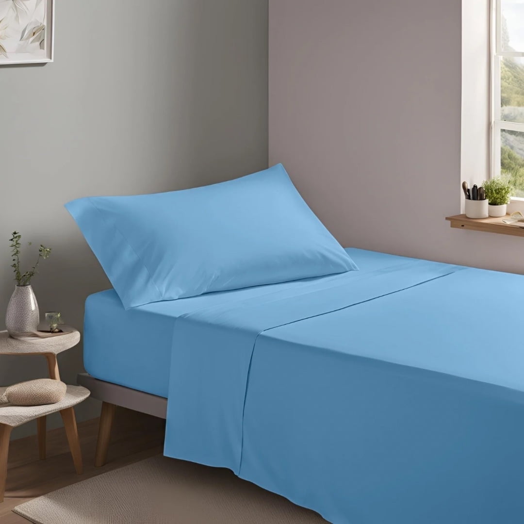 Home Prides 100% Cotton Twin Sheets Set, 400 Thread Count, Ultra Soft ...
