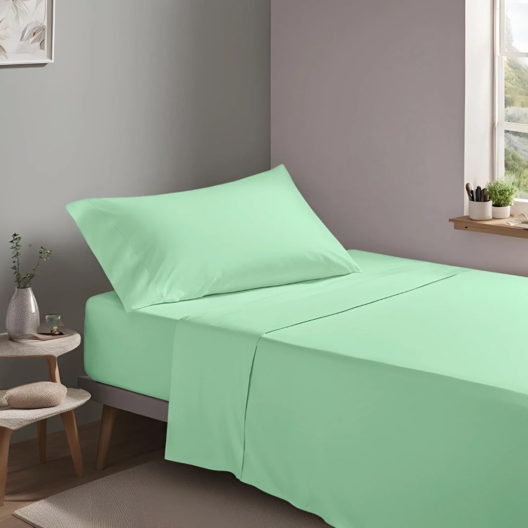 Home Prides 100% Cotton Twin Sheets Set, 400 Thread Count, Ultra Soft ...