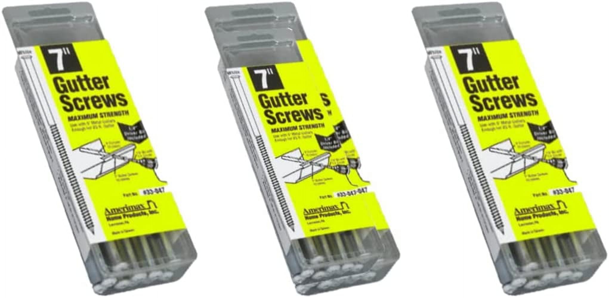 HOME PRODUCTS 33047PK 7-Inch Screw/Ferrule, White, 10-Pack, Set of 3 ...