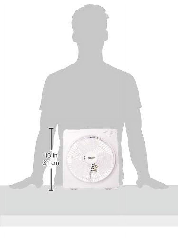 HOMEBASIX F-1022 Box Fan, 10-Inch - Walmart.com