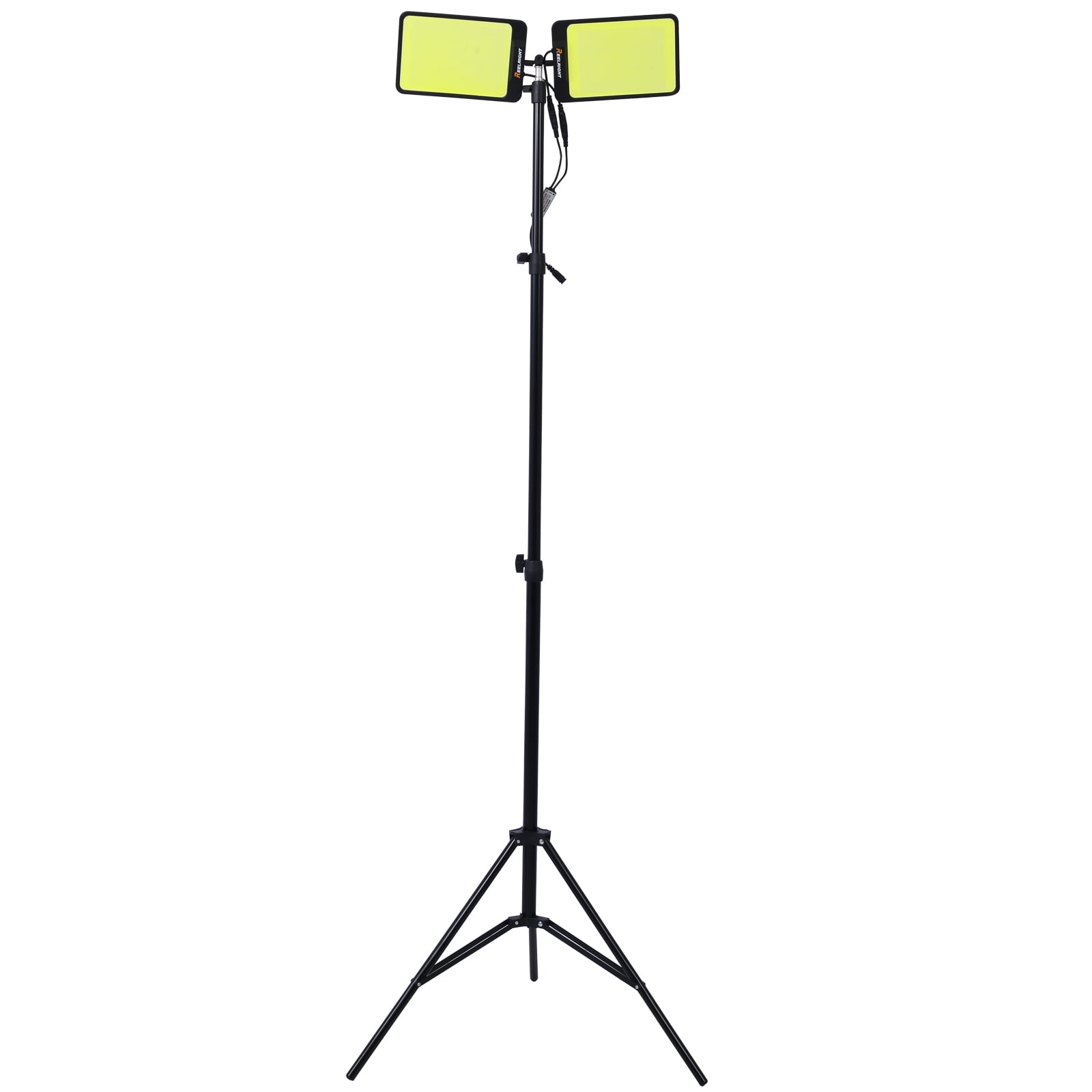HOMEBYTE LED Work Light with Stand, 11200 Lumen Dual-Head Tripod Lights ...