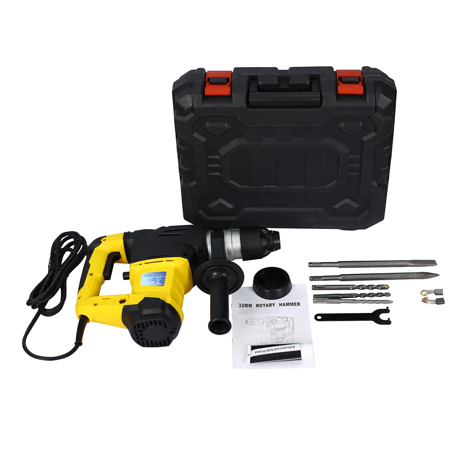 HOMEBYTE Professioinal Quality 1-1/4 SDS-Plus Heavy Duty Rotary Hammer ...