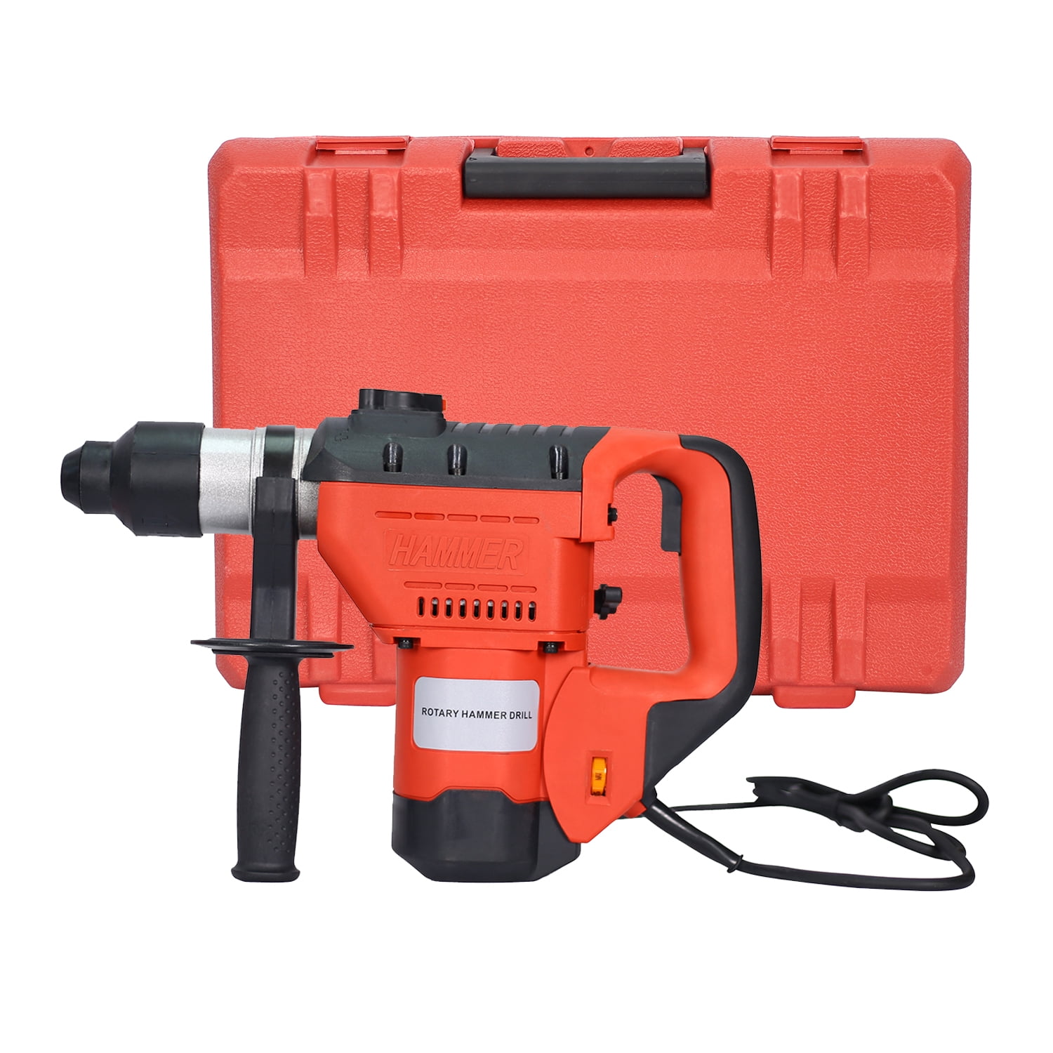 HOMEBYTE Rotary Hammer 1100W(Red + Black) 1-1/2" SDS Plus Rotary Hammer ...