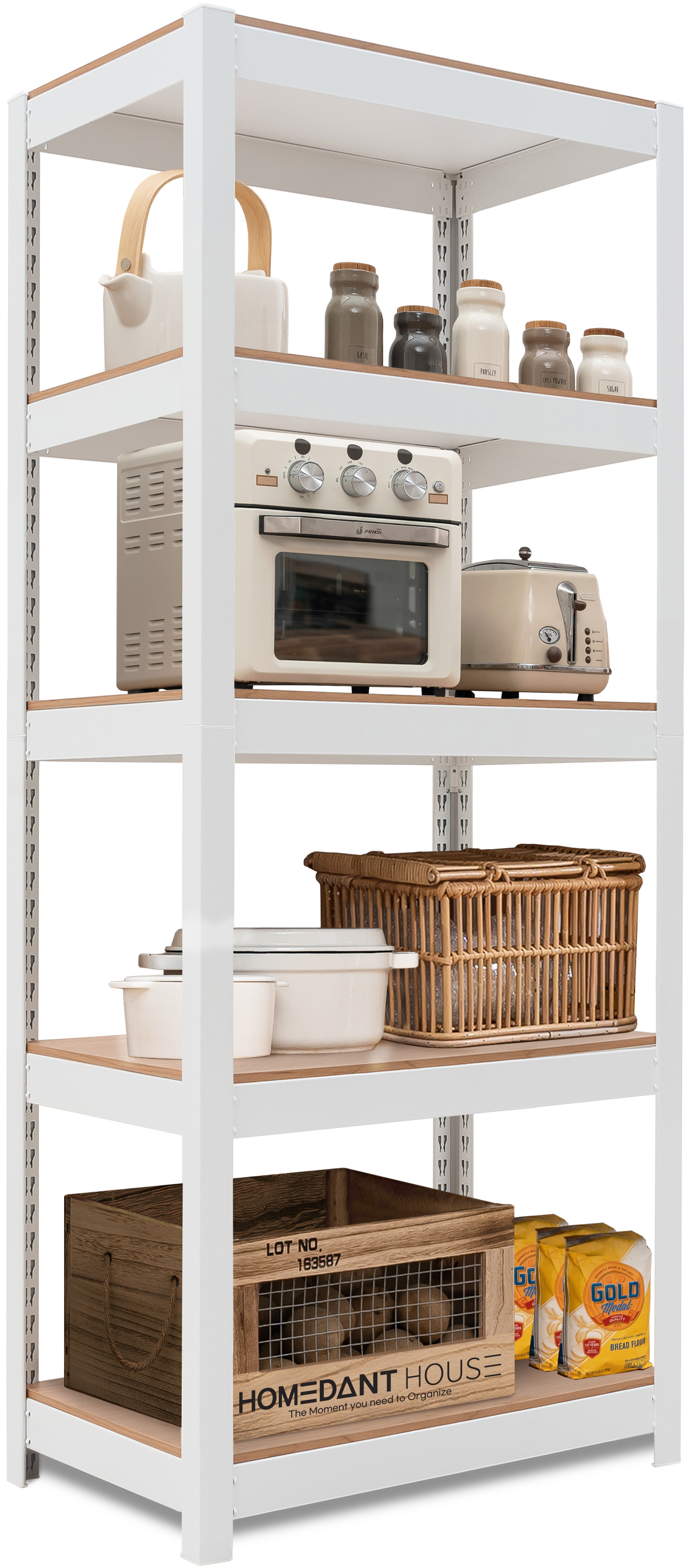 ZenSports 3-Tier Adjustable Storage Shelving Unit 220lbs Steel ...