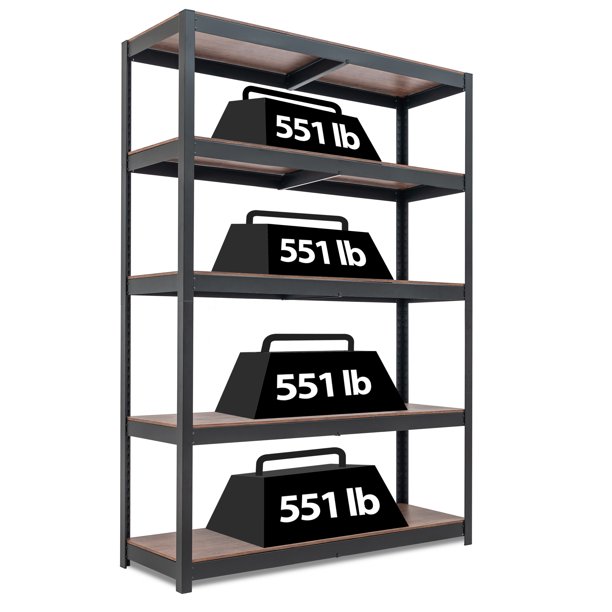 HOMEDANT Korean Thicker Board Steel Storage Shelves 48.1"W x 16.5"D x ...