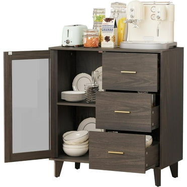 NAIYUFA 70 inch Tall Corner Cabinet with Door, Free Standing Storage ...