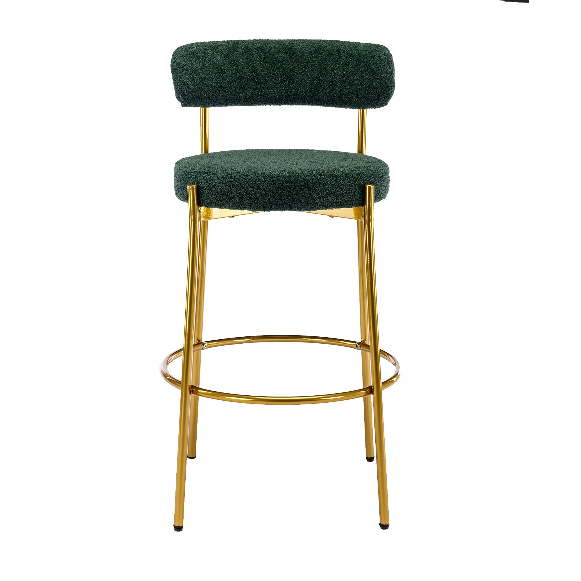 Homefun Bar Stools Industrial Pub Barstools With Back And Footrest Modern Armless Bar Height