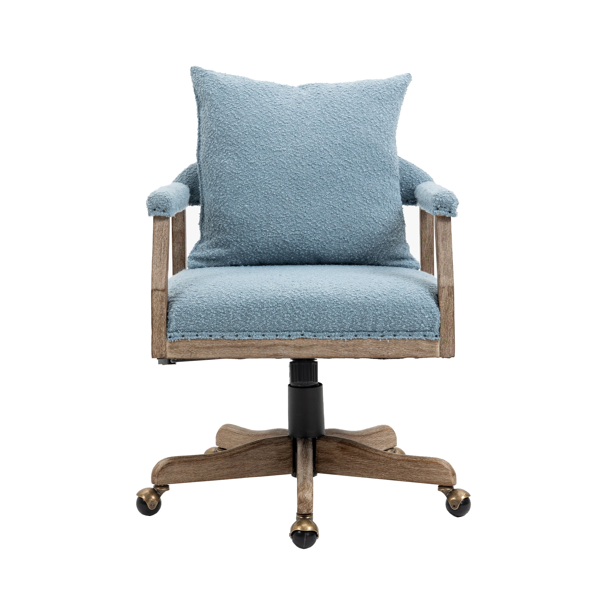 HOMEFUN Computer Chair Office Chair Adjustable Swivel Chair Fabric Seat ...