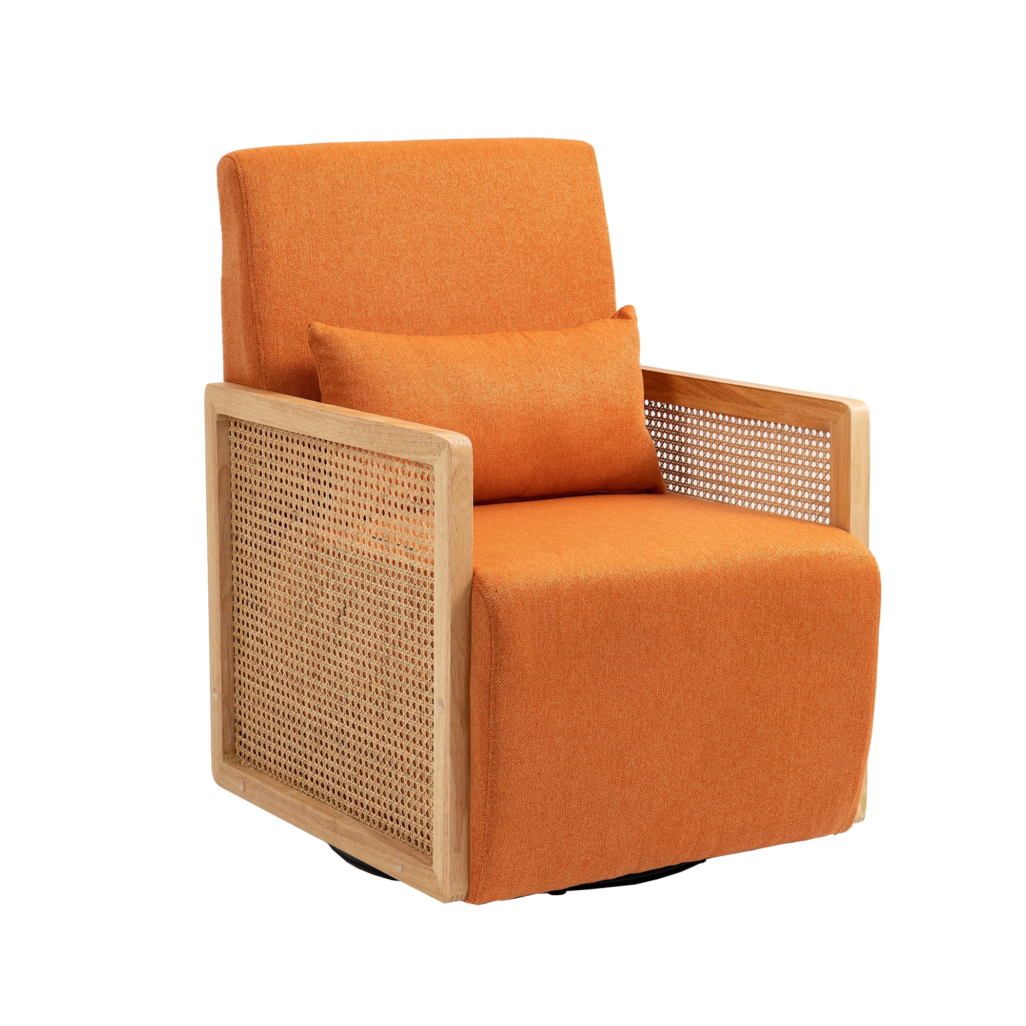 HOMEFUN Modern Comfortable Upholstered Accent Chair,Rotate the sofa 360 ...