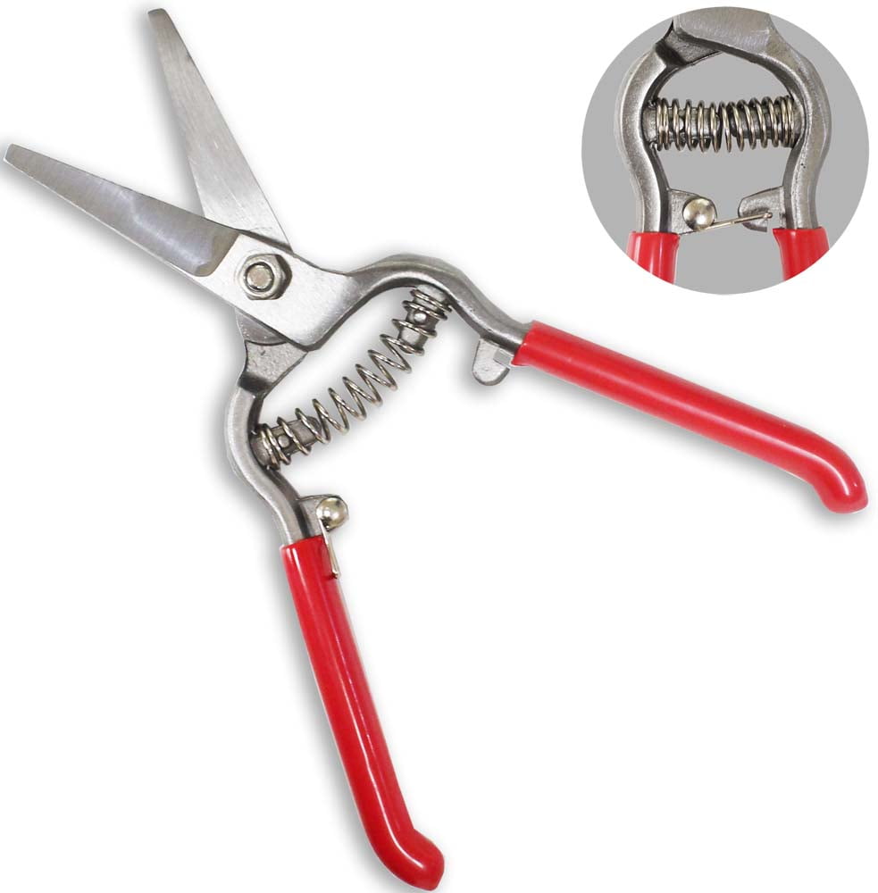 HOMEGARDEN 8" (20.3 cm) Straight Tip Pruning Shears | Vinyl Handles ...